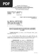 Motion To Release Cash Bond - Sample | PDF | Bail | Government Institutions