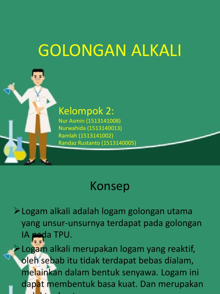 Karakteristik dan Reaksi Logam Alkali | PDF