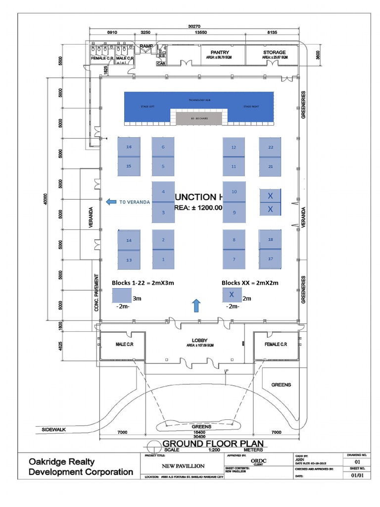 MAY12 Equinox Cebu - Floor Plan - Oakridge Pavilion | PDF