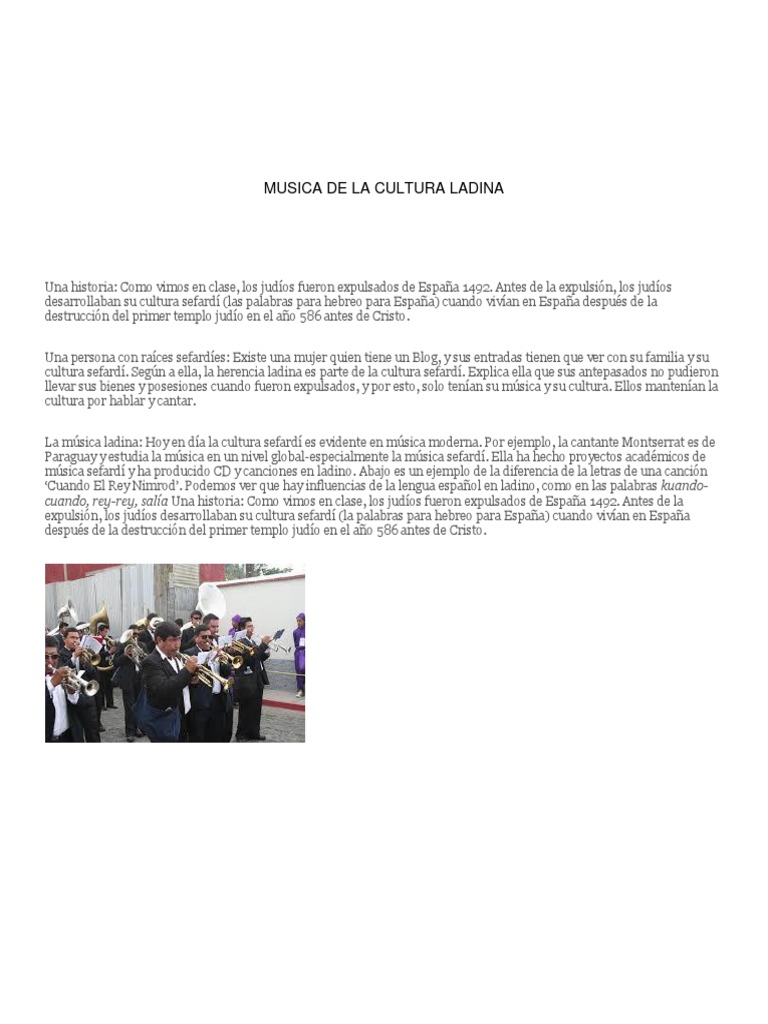 Musica de La Cultura Ladina | PDF