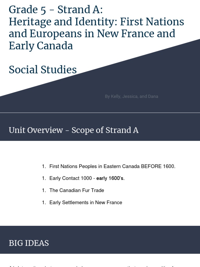 First Nations and Europeans in Early Canada | PDF | First Nations | New ...