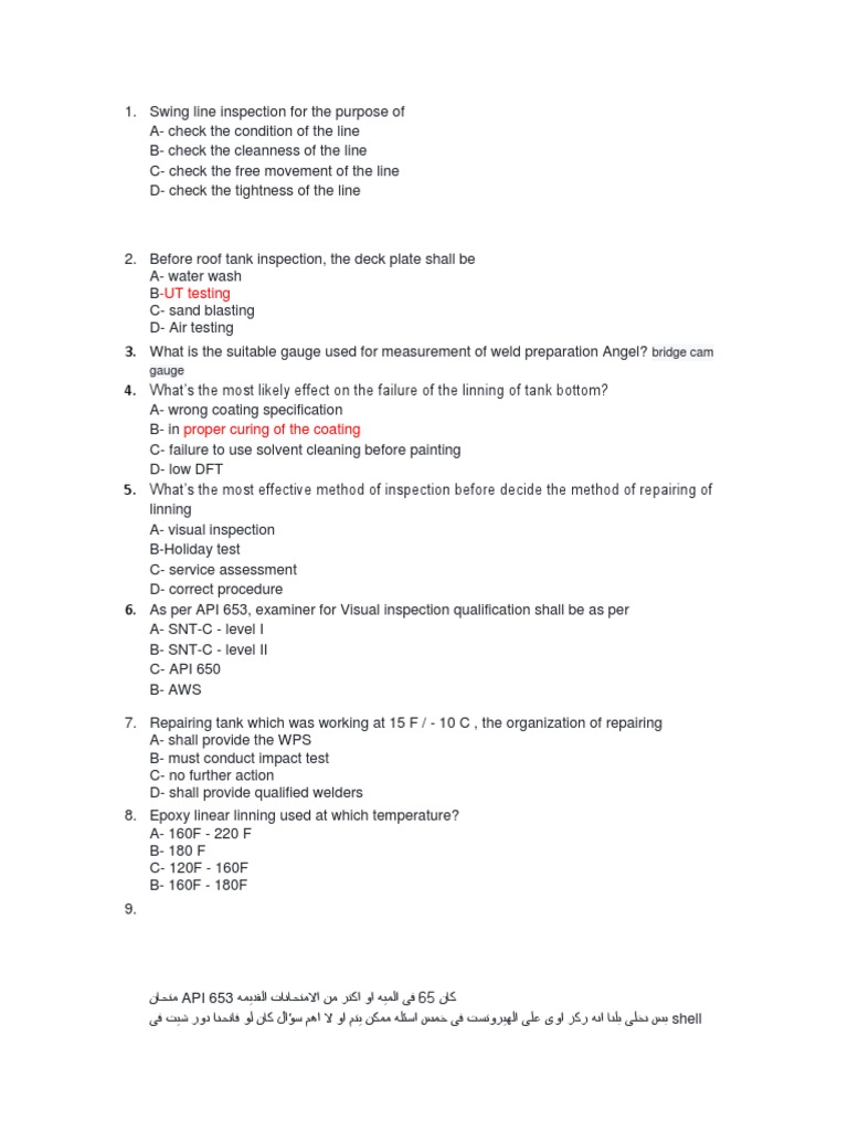 API 653 Exam Prep Guide | PDF | Technology & Engineering