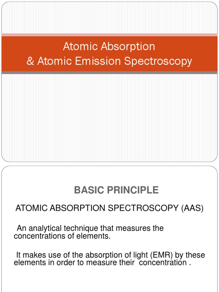 15 Spektro 01 Aas and Aes | PDF | Atomic Absorption Spectroscopy ...