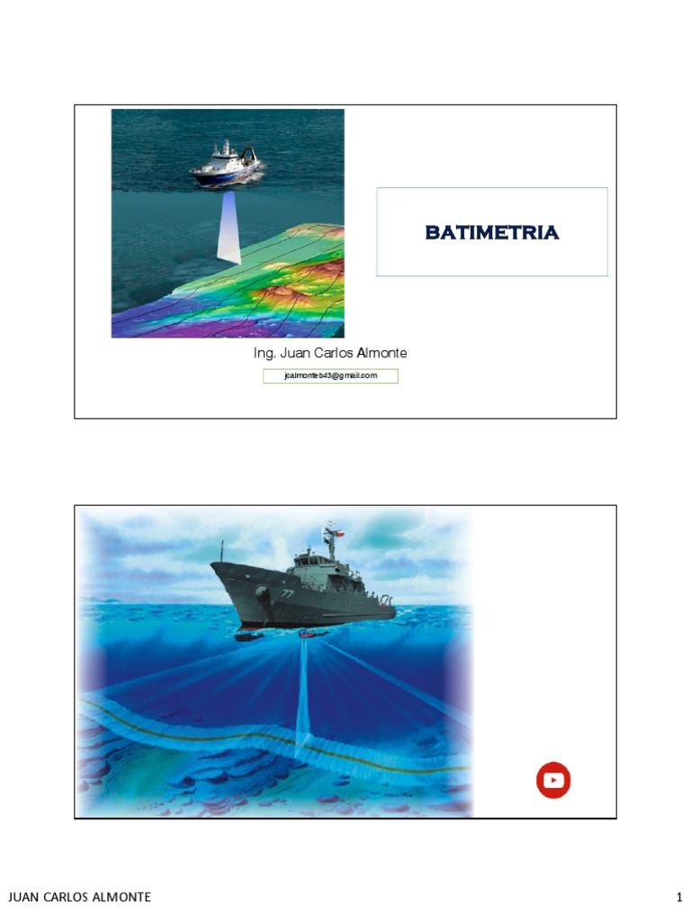 Técnicas Modernas de Batimetría | PDF | Mapa | Sistema de información geográfica