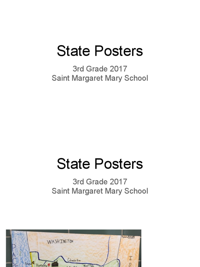 3rd Grade State Posters 2017 | PDF