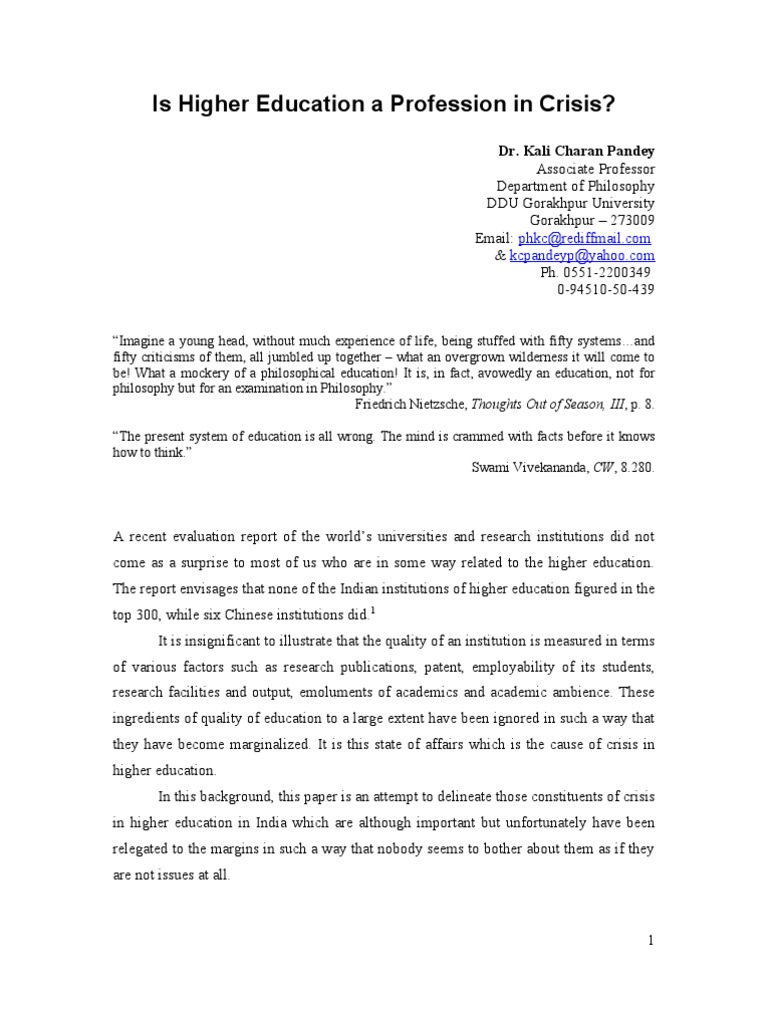 Paper On Education | PDF | University | Libraries