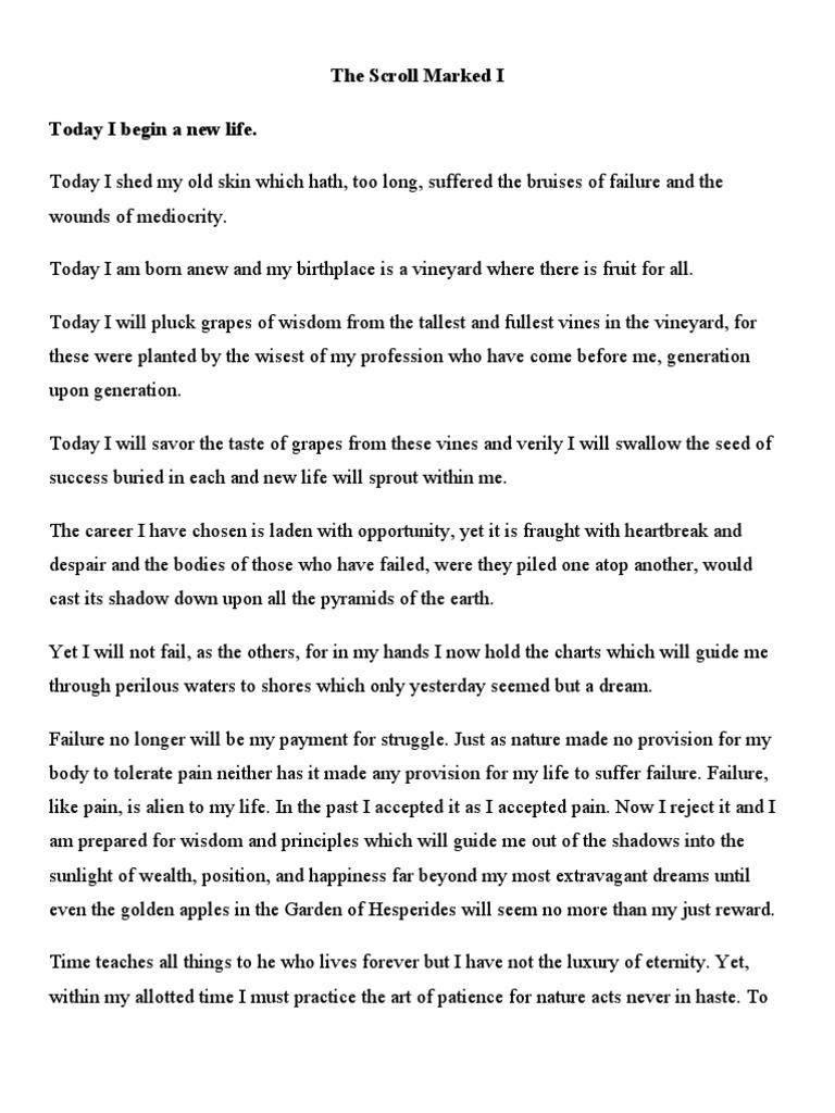 The Scroll Marked I | PDF | Business