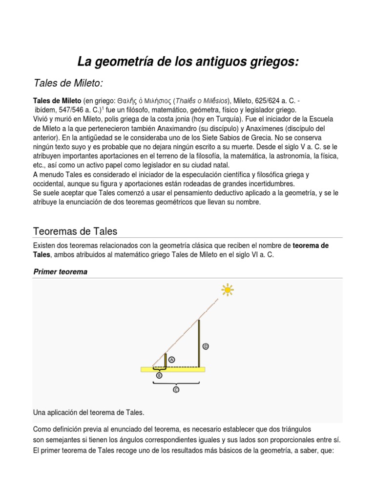 La Geometría de Los Antiguos Griegos | PDF | Euclides | Geometría analítica