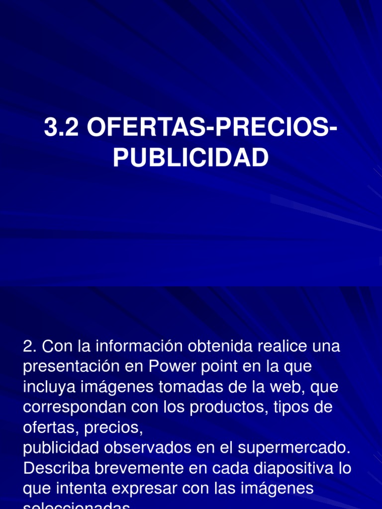 Ofertas, Precios, Publicidad Mercadeo Actividad 4 | Descargar gratis ...