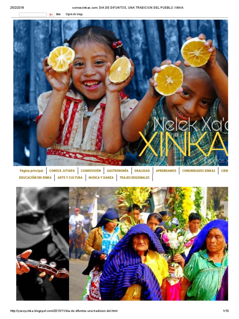 La tradición xinka del Día de Difuntos y sus ofrendas como ritual de ...