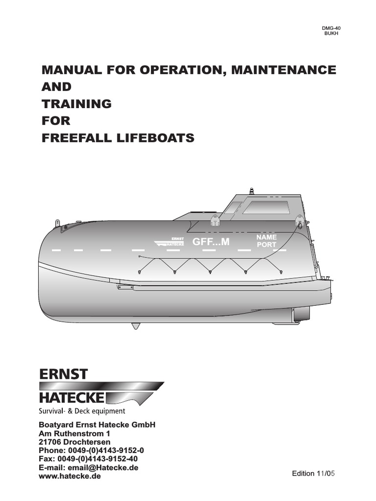 Lifeboat Manuel | PDF | Battery Charger | Fire Sprinkler System