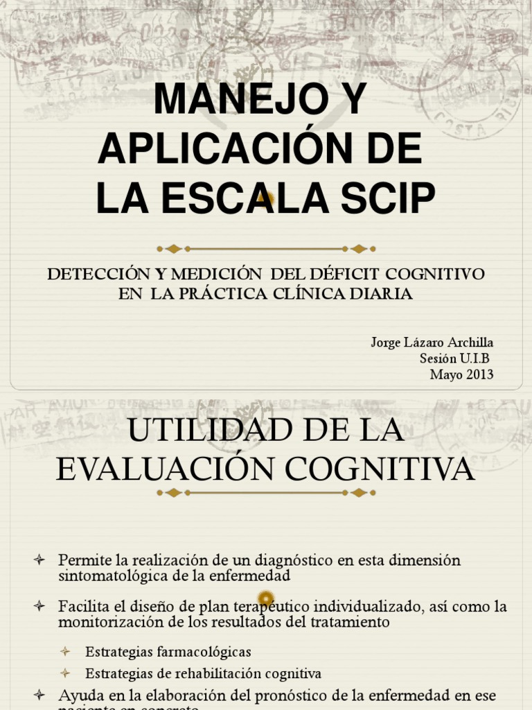 Sesion Scip | PDF | Memoria | Aprendizaje