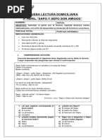 Guia Evaluada de Comprensión Lectora Sapo y Sepo Son Amigos | PDF
