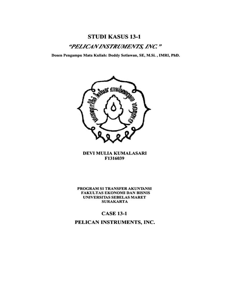 CASE 13-1 Pelican Instruments, Inc. | PDF | Bisnis