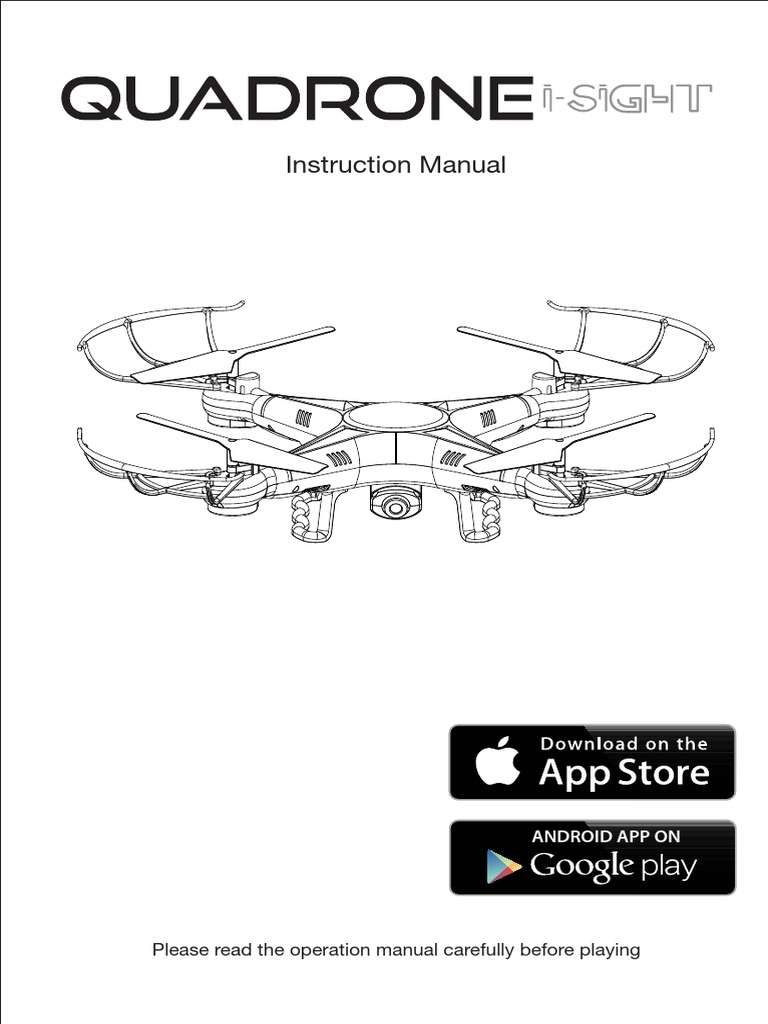 Quadrone I-Sight Manual Book | PDF | Quadcopter | Mobile App