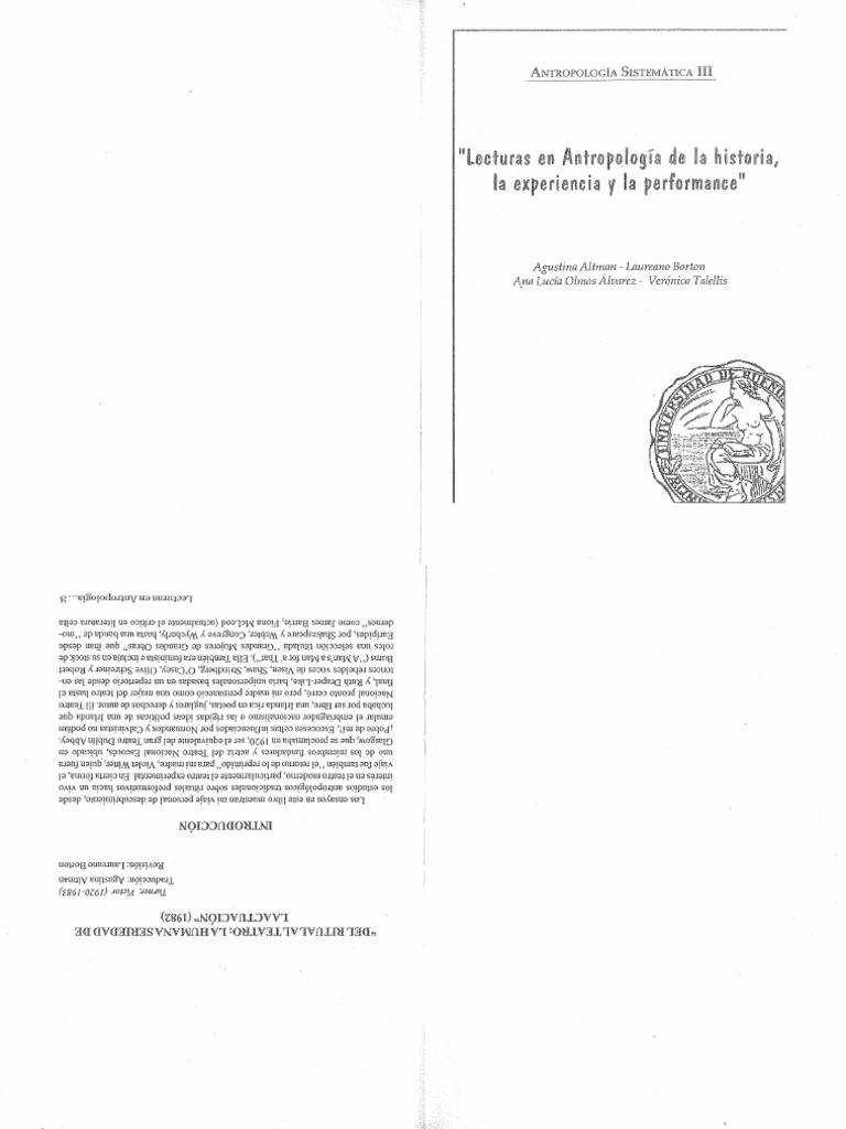 Turner - Del Ritual Al Teatro | PDF