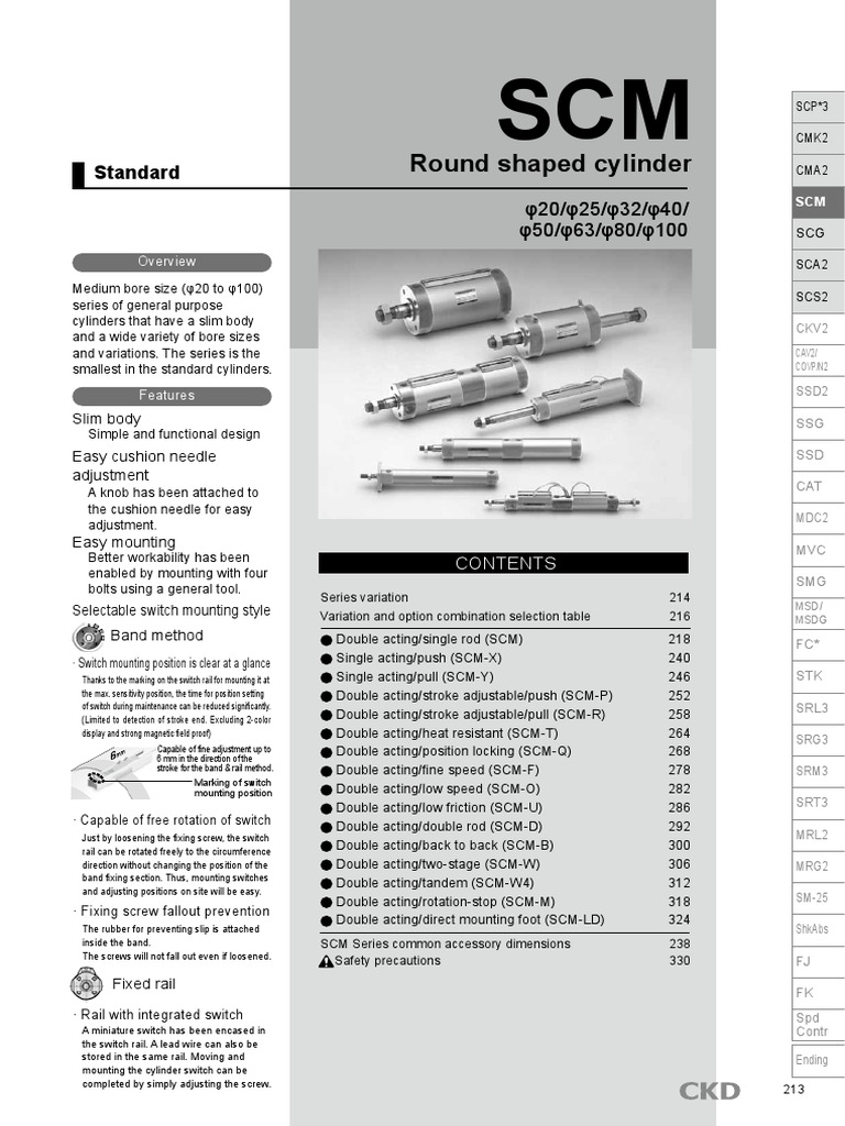 Pneumatic Cylinders 1 en SCM | PDF | Mechanical Engineering ...