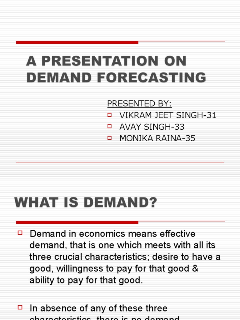 Demand Forecasting | PDF | Forecasting | Demand