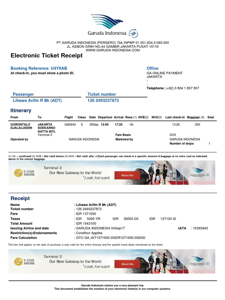 Your Electronic Ticket Receipt | PDF | Dangerous Goods | Aviation