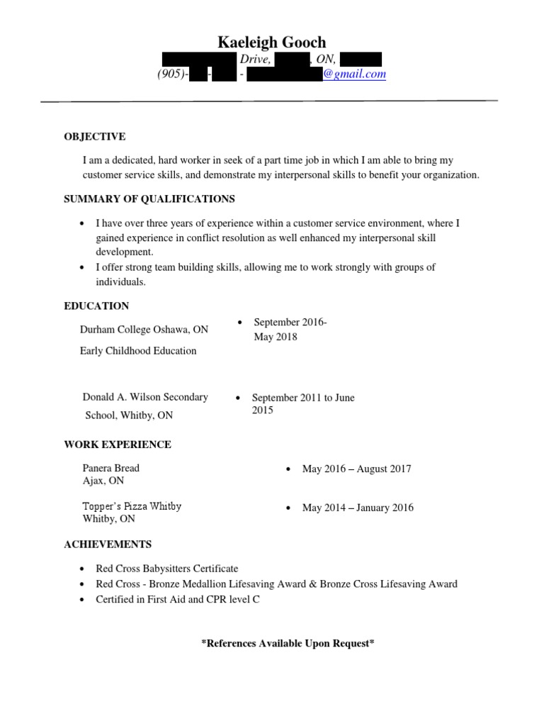 Resume For e Portfolio | PDF