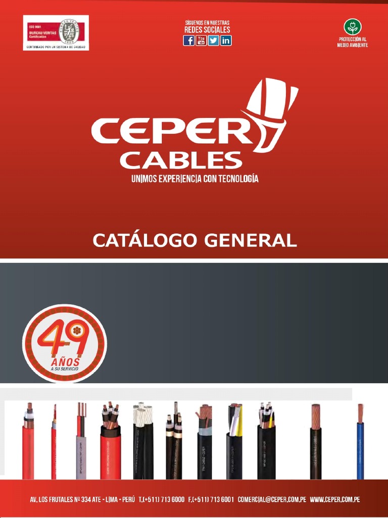 Ceper Cables Catalogo General | Cobre | Perú