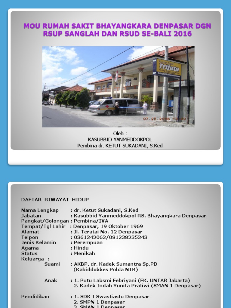 Mou Rumah Sakit Bhayangkara Denpasar 2016 Pdf