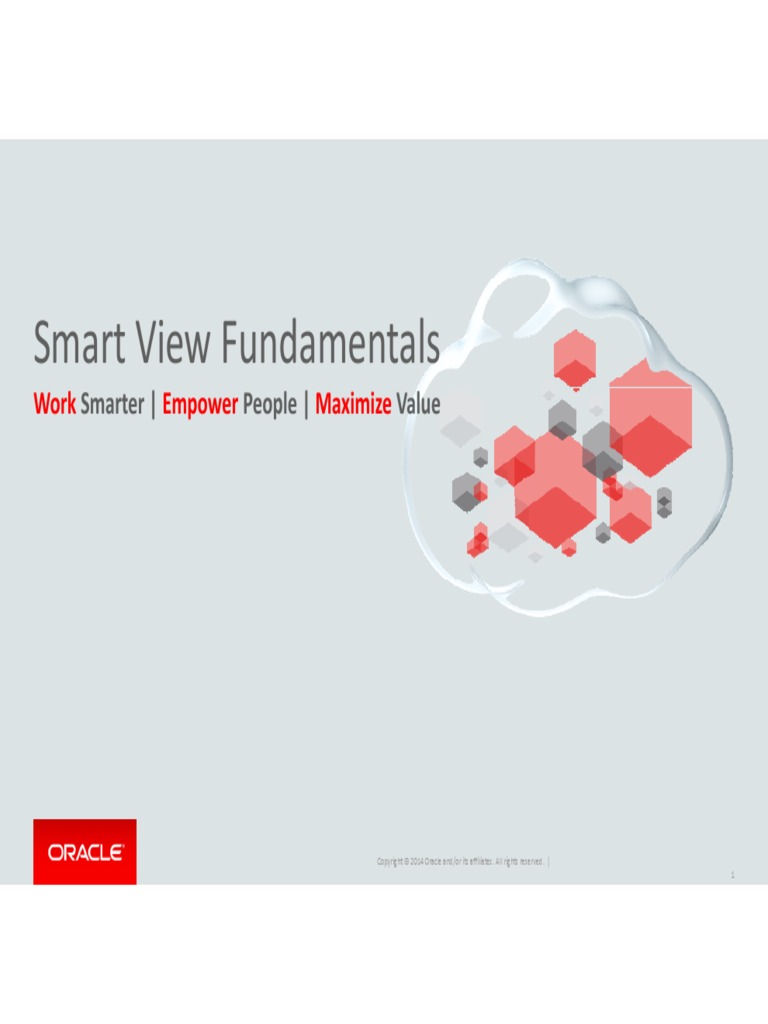 Smart View Fundamentals - Vfinal | PDF | Oracle Database | Microsoft Excel