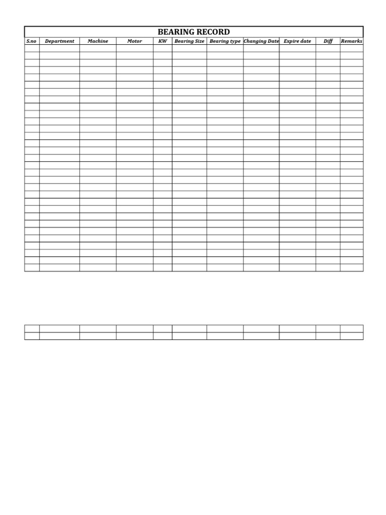 Bearing Record | PDF