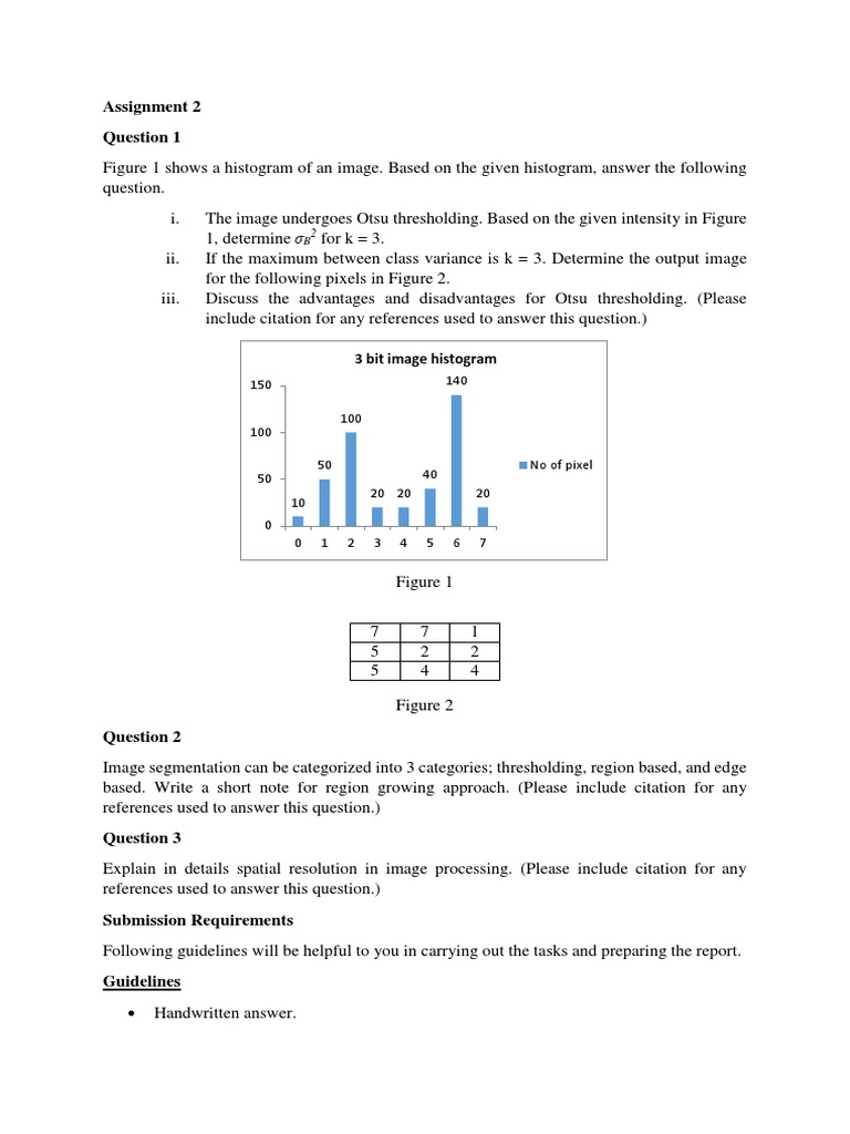 Assignment 2: 3 Bit Image Histogram | PDF