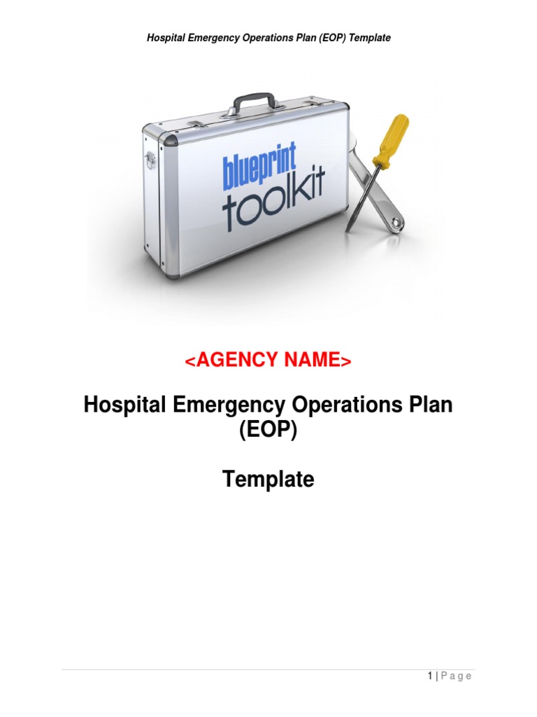 Hospital Emergency Operations Plan Template | PDF | Incident Command ...