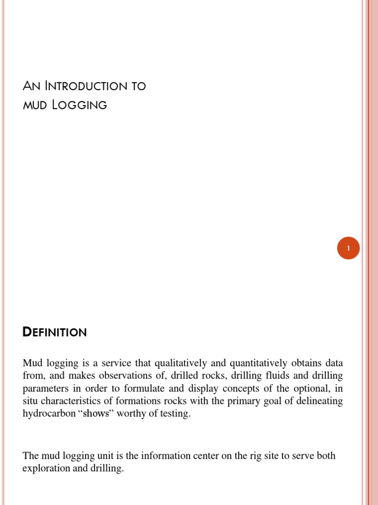 Mud Logging | PDF | Porosity | Drilling Rig