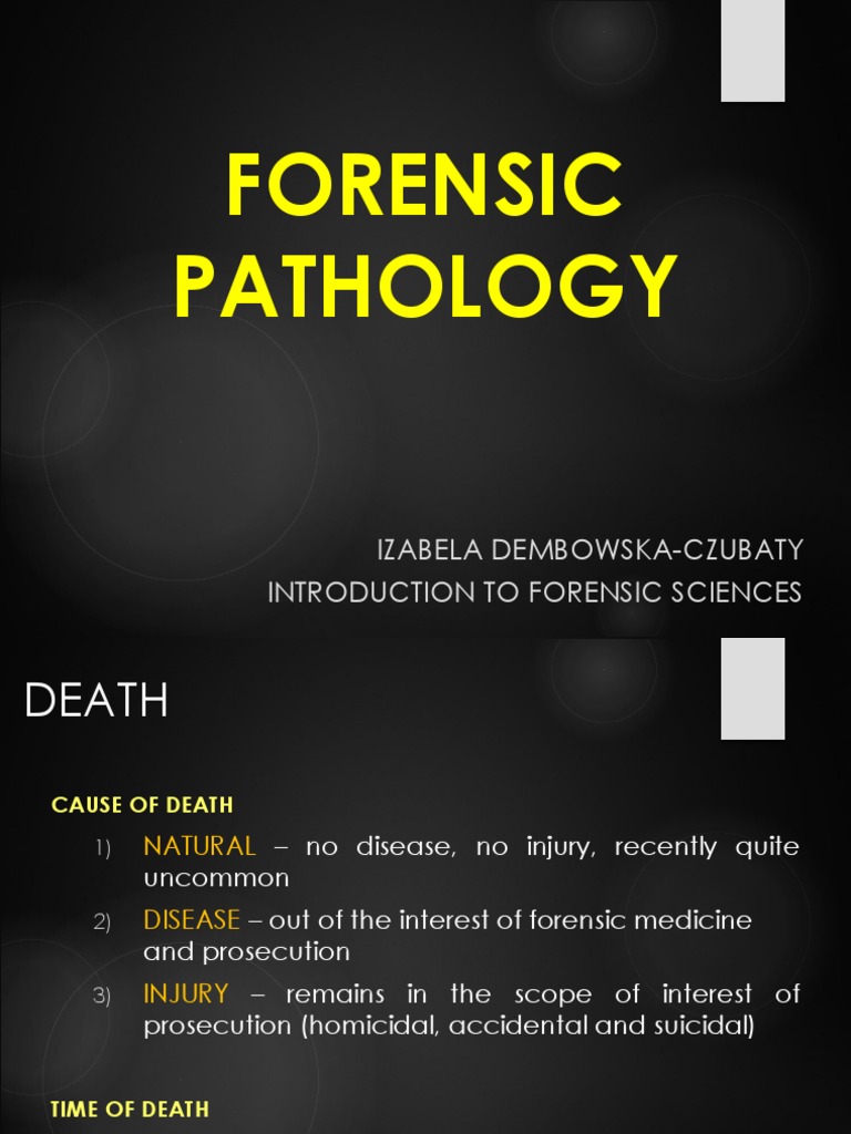 Forensic Pathology | PDF | Decomposition | Autopsy