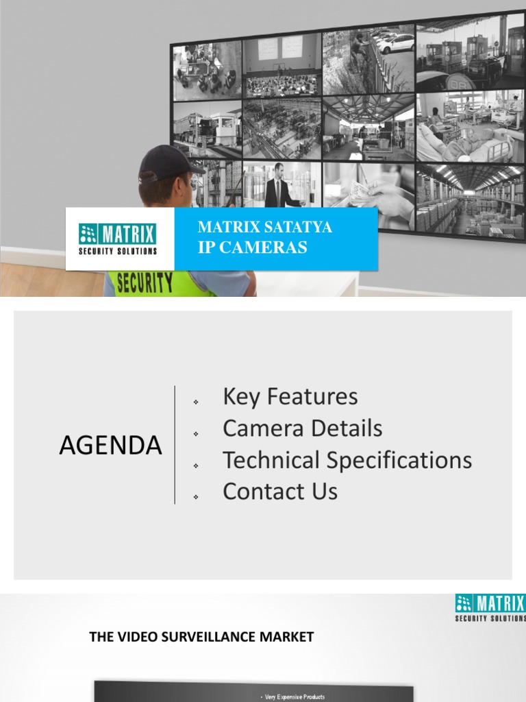 IP Cameras - Security Cameras - Matrix | PDF | Camera | Aperture