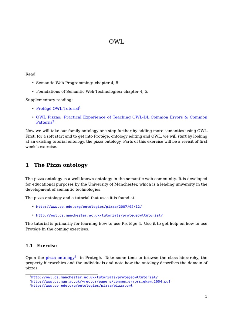 Exercises 10 | Download Free PDF | Resource Description Framework | Knowledge Representation