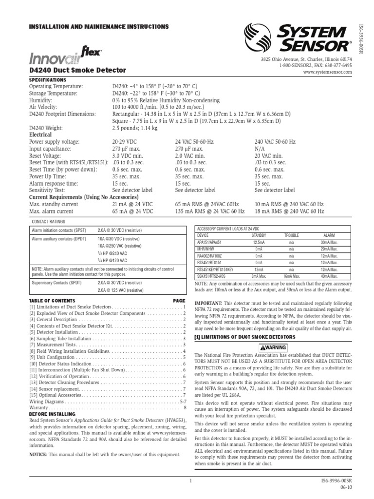 D4240 Manual I56-3936 | PDF | Duct (Flow) | Pressure Measurement