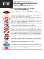 It Computer Lab Do's and Don'ts | PDF