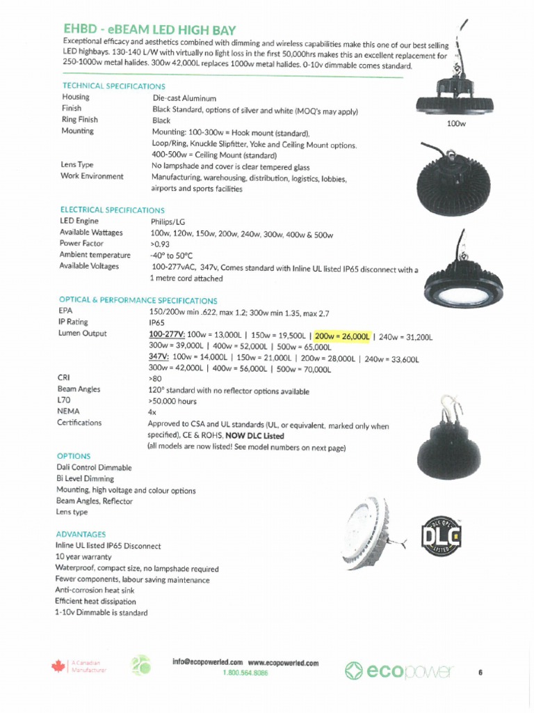 RVAC Fixture Specs | PDF