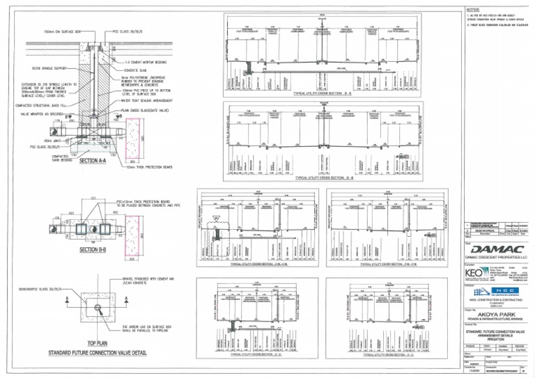 Future Connection Valve - Dubai Standard Drawing | PDF