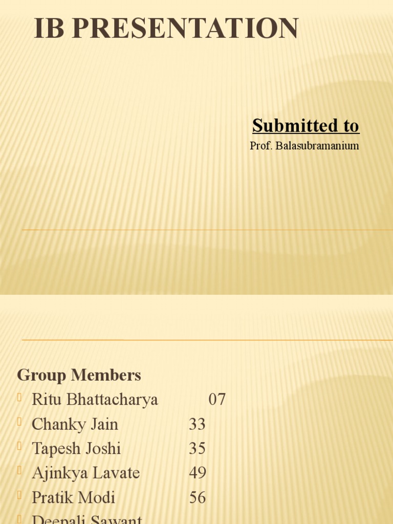 IB Presentation | PDF | The United States | Nature