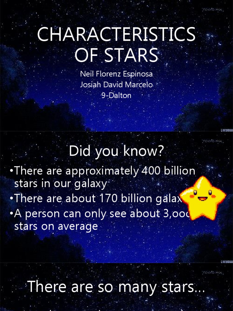 Characteristics of Stars Explained | PDF