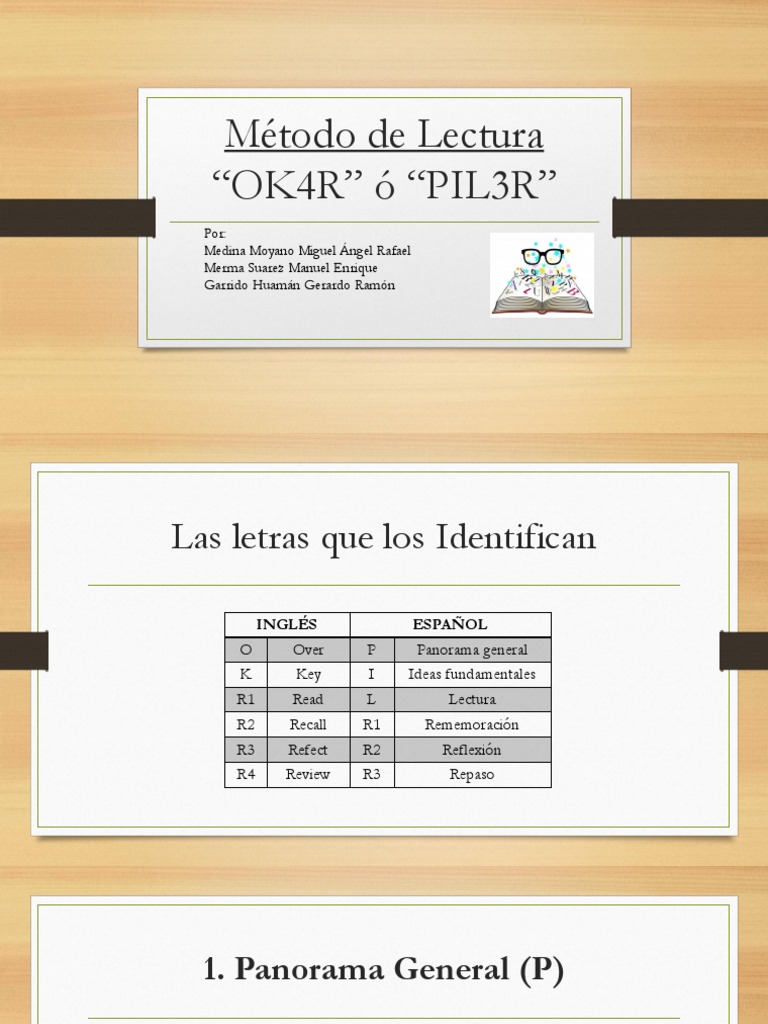 Método de Lectura OK4R y sus etapas | PDF