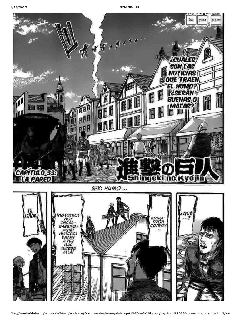 Shingeki No Kyojin Cap 33 | PDF