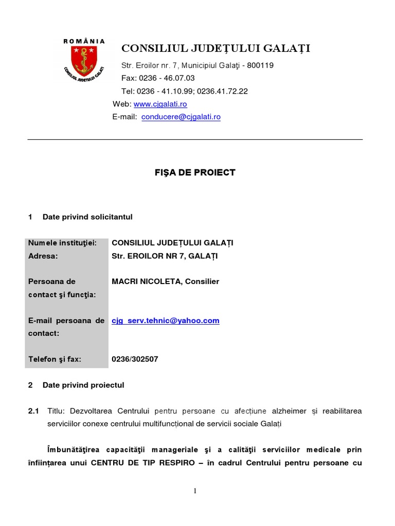 Proiect Manager de Proiect | PDF