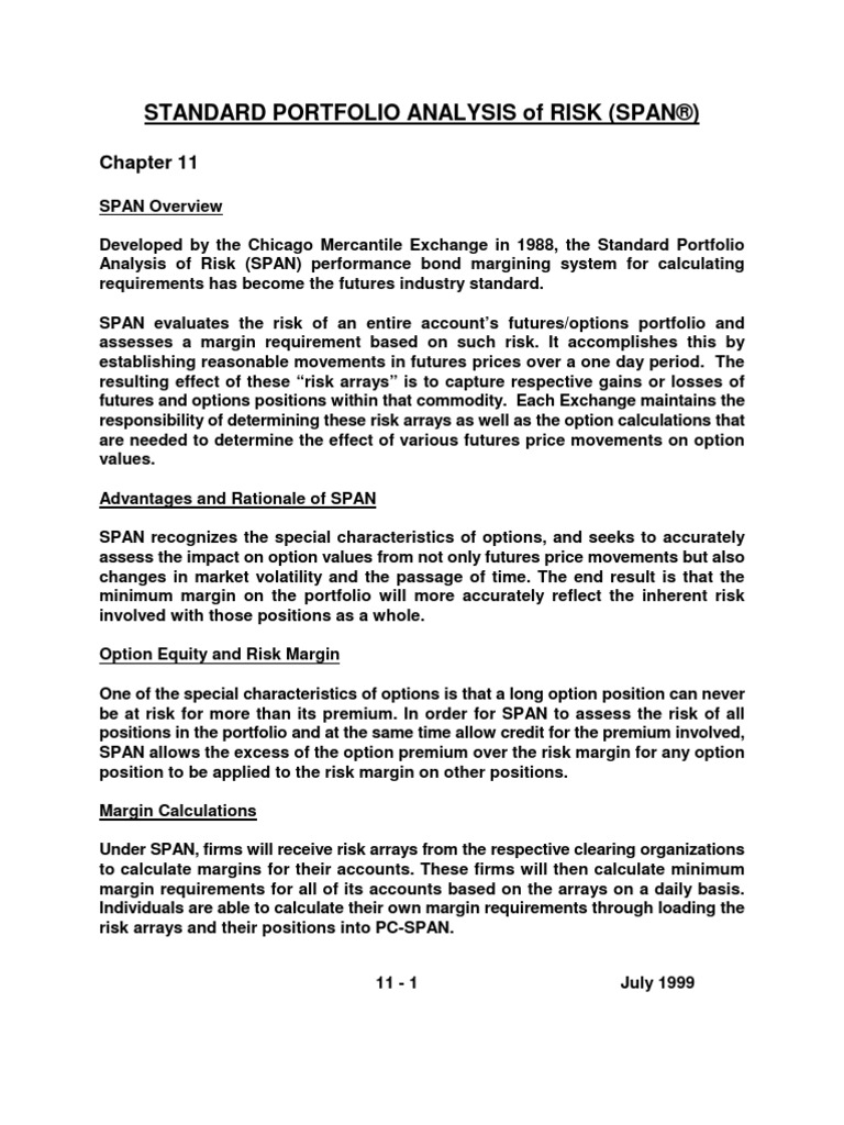 Span Margin Calculation | PDF | Futures Contract | Margin (Finance)