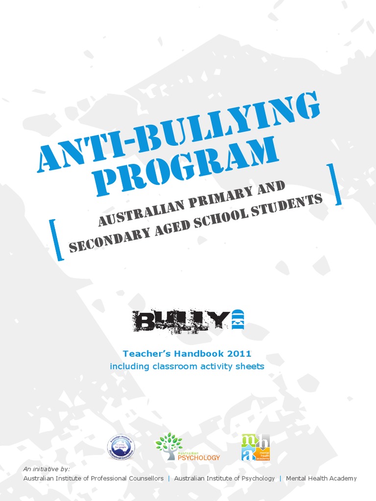 Anti Bullying Program | Download Free PDF | Bullying | Cyberbullying