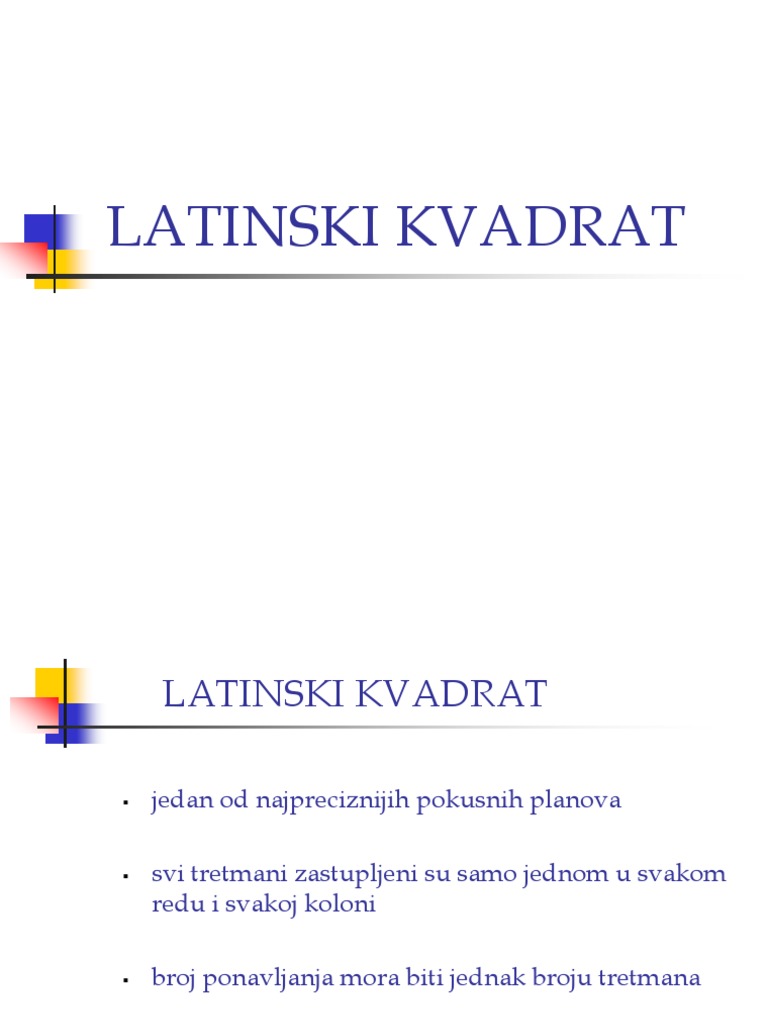 Latinski Kvadrat | PDF