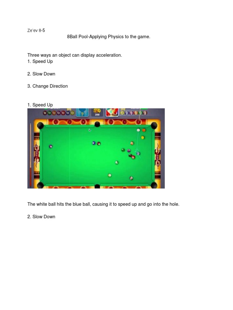 8ball Pool-Applying Physics To The Game | PDF | Sports & Recreation ...