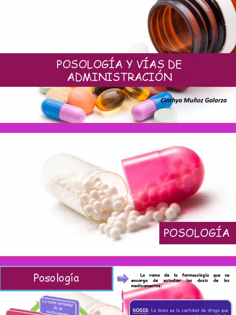 posologia ppt | Medicamentos con receta | Química medicinal