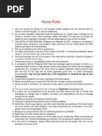 Hotel Rules & Regulations Sample | PDF