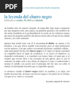 La Leyenda Del Charro Negro | PDF